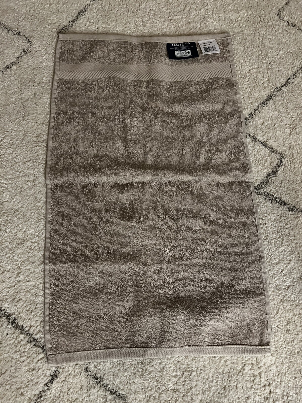 Nautica Home Highlander Solid CUG Hand Towel Tan/Khaki | eBay