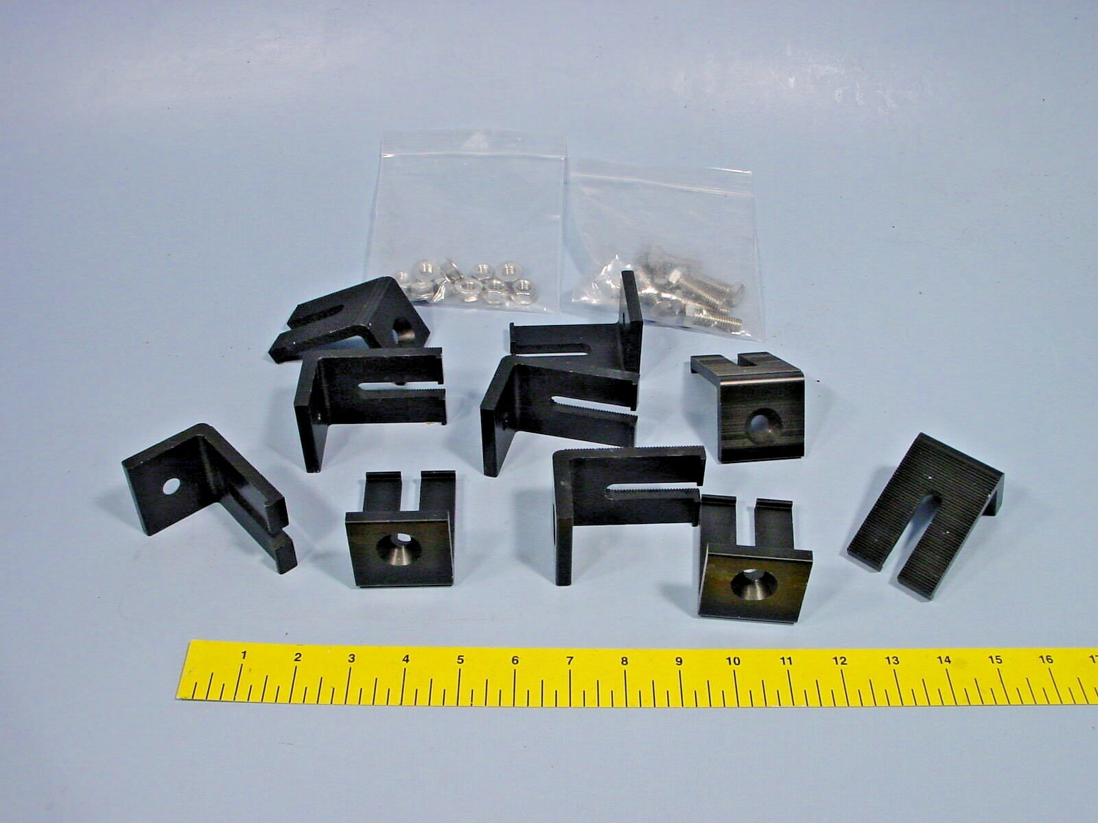 10 EcoFasten Solar SCL-101-3 L-Foot Mill Finish Compression Bracket w ...