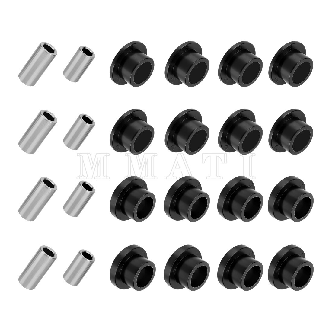 Front & Rear Upper Lower Shock Bushing Sleeve Kit for Polaris Ranger ...