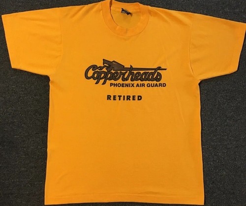 Vtg 90s Phoenix US Air Force Copperheads Shirt M L Arizona Military ...