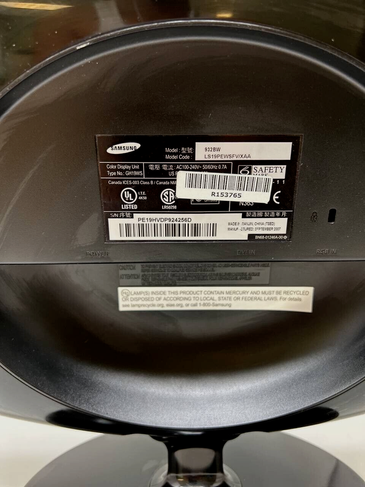 Samsung SyncMaster 932BW LCD 19" Computer Monitor Wide PC Display VGA ...