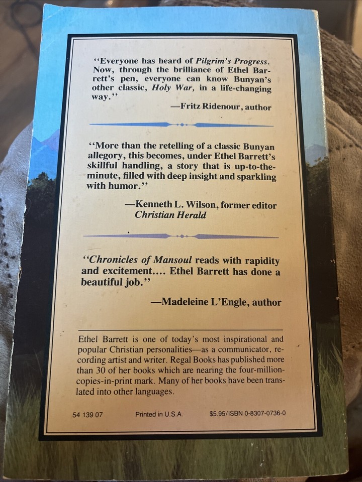 Chronicles of Mansoul by John Bunyan and Ethel Barrett (1980, Trade ...