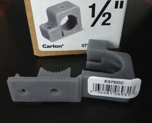 Qty -1 ea ~ Carlon 1-Hole Conduit Snap Strap 1/2 in PVC Fittings E978DC ...