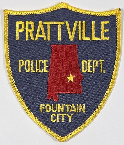 PRATTVILLE AL ALABAMA POLICE SHOULDER PATCH "FOUNTAIN CITY" - NEW ...