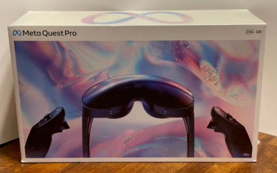 Meta Quest Pro VR Gaming System - Black 256GB - New Sealed Box ...