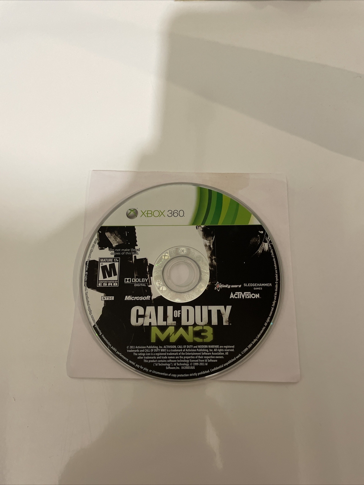 Call of Duty: Modern Warfare 3 (Xbox 360, 2011) Disk Only 47875842069| eBay