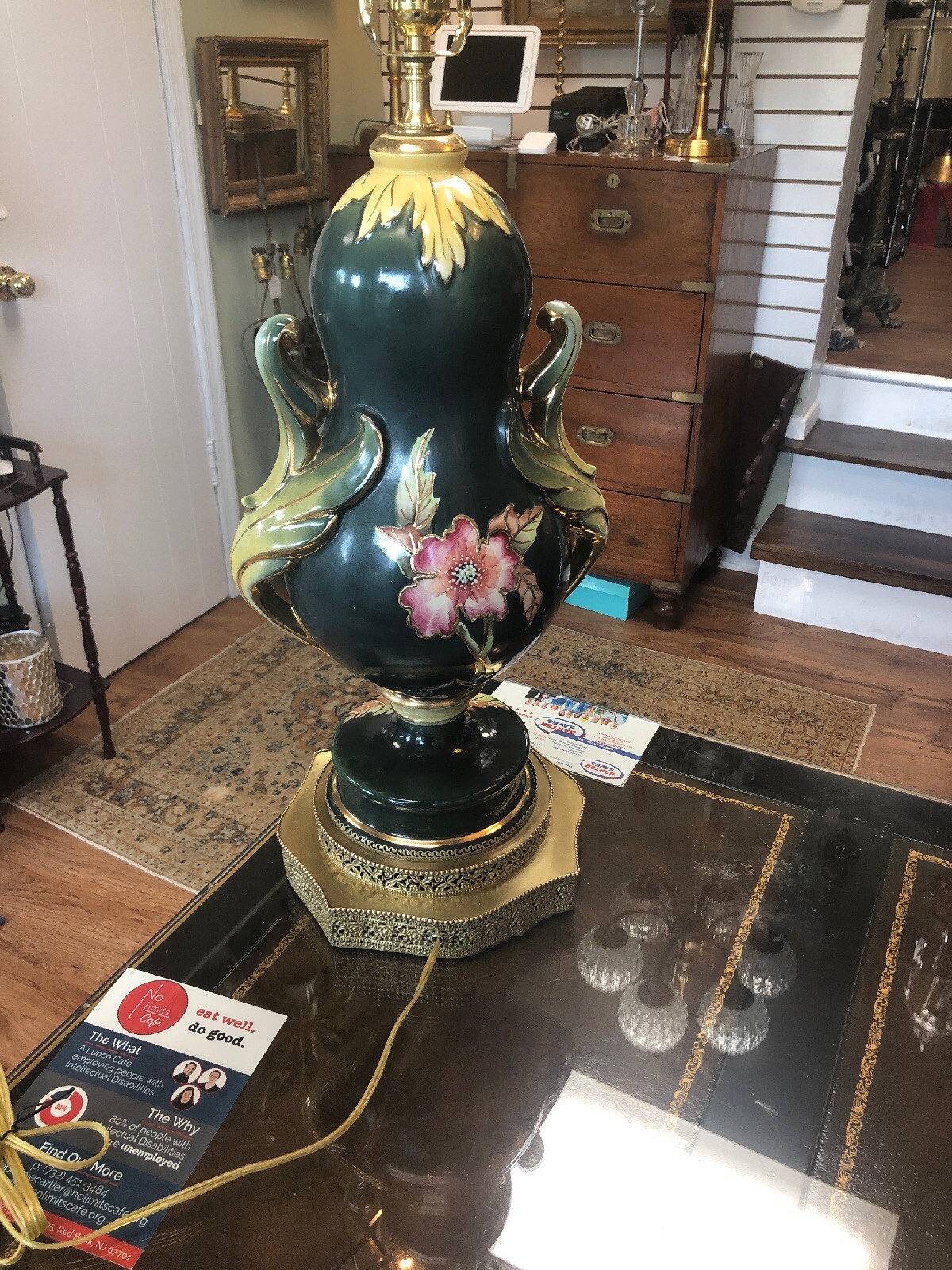 antique hand painted lamps | eBay