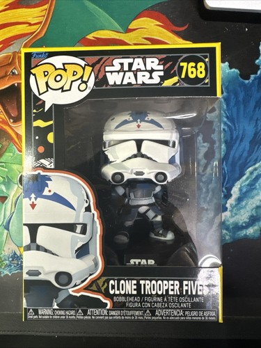 Funko Pop! Star Wars - Clone Trooper Fives (Retro) #768 w/Protector ...