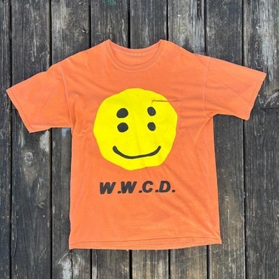 Cactus Plant Flea Market “W.W.C.D.” Smiley Face T-Shirt Orange Size L ...