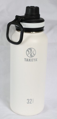 Takeya Actives 32 OZ. Insulated Stainless Steel White Spout Lid Water ...