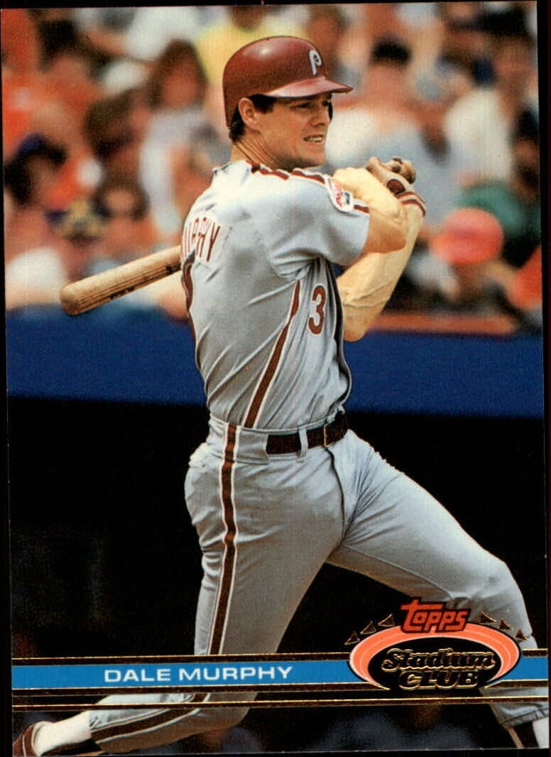 1991 Stadium Club Philadelphia Phillies Baseball Card #243 Dale Murphy ...