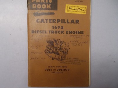 Manuals & Books - Caterpillar 1673 Diesel Truck Engines