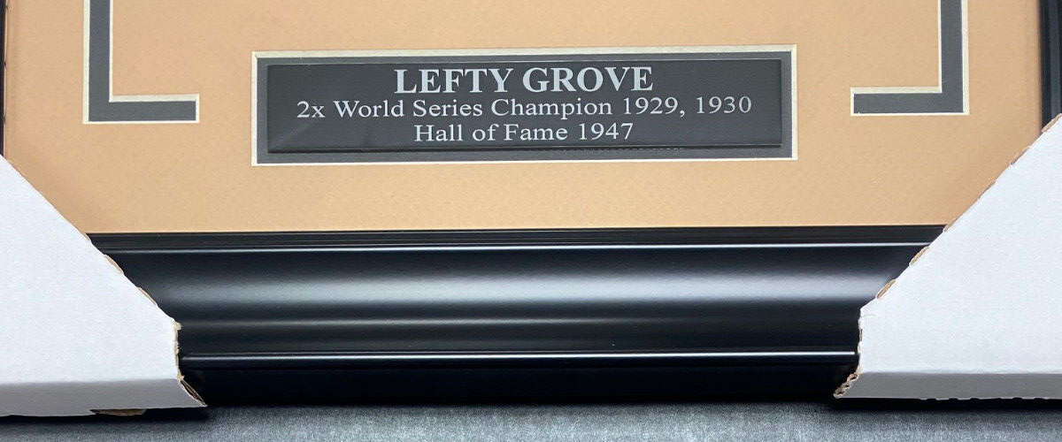 LEFTY GROVE SIGNED AUTOGRAPHED INDEX FRAMED 8X10 PHOTO PSA COA | eBay