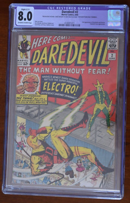 Daredevil #2 Marvel Comics 1964 CGC 8.0 2nd Daredevil Electro! OW/WP | eBay