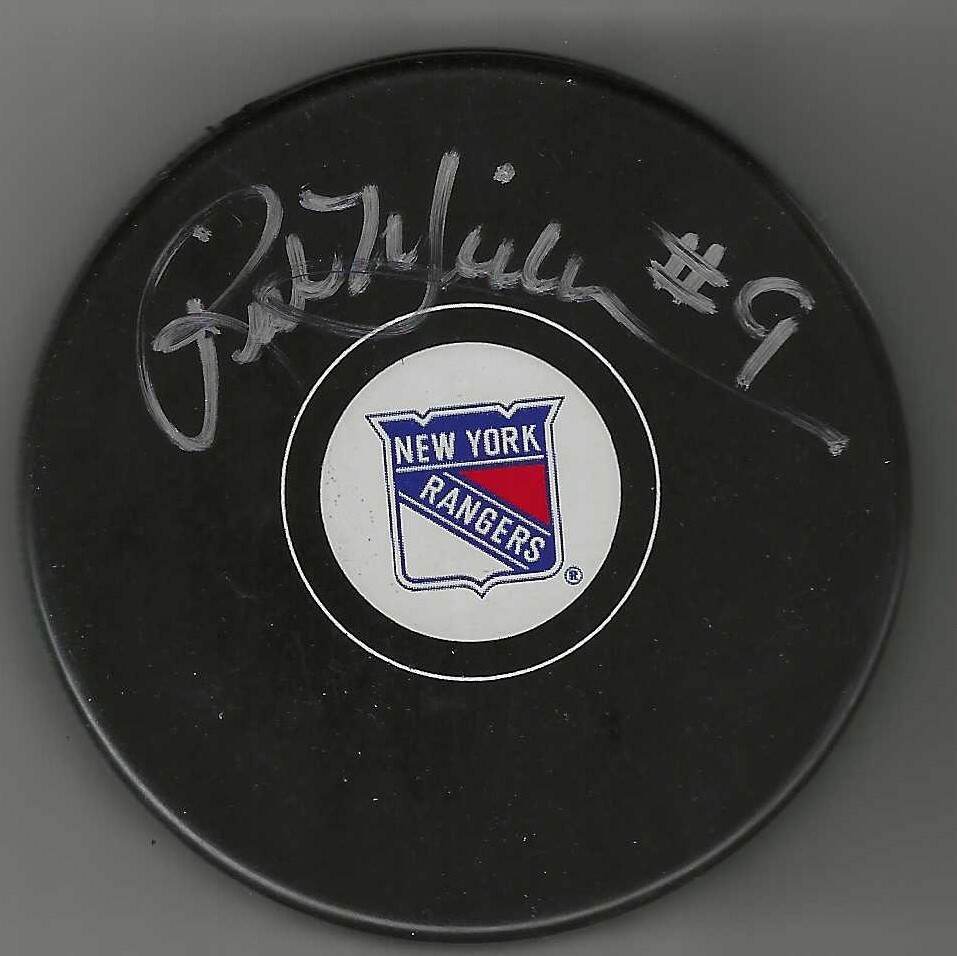 Rick Middleton Signed New York Rangers Puck | eBay