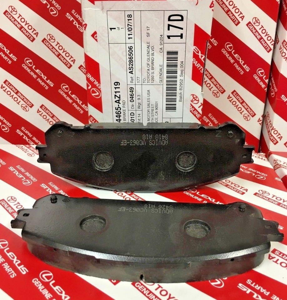 2011-2020 TOYOTA SIENNA FRONT CERAMIC BRAKE PADS GENUINE OEM 04465 ...