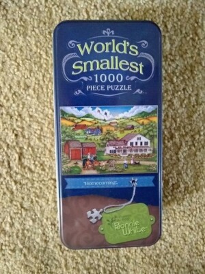 World’s Smallest 1000 Piece Puzzle "HOMECOMING" Tin Box #70732 | eBay