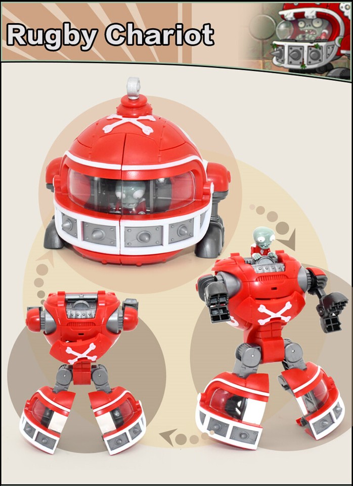 Plants Vs Zombies 3 in 1 Transformer Zombot Shark Sub Mecha-football ...