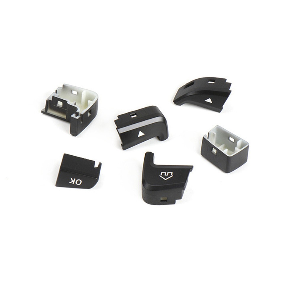 Hot Black ABS Steering Wheel Switch Button Cover Repair Kit for Benz ...