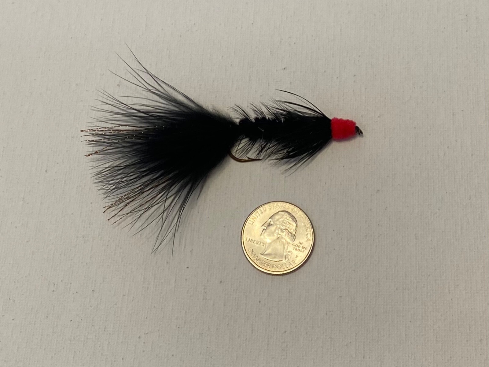red headed black fuzzy fly fishing fly | eBay