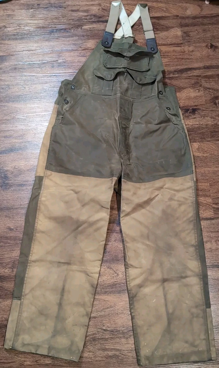 C.C. Filson Double Hunting Bibs Overalls Men’s 34 Bro… - Gem