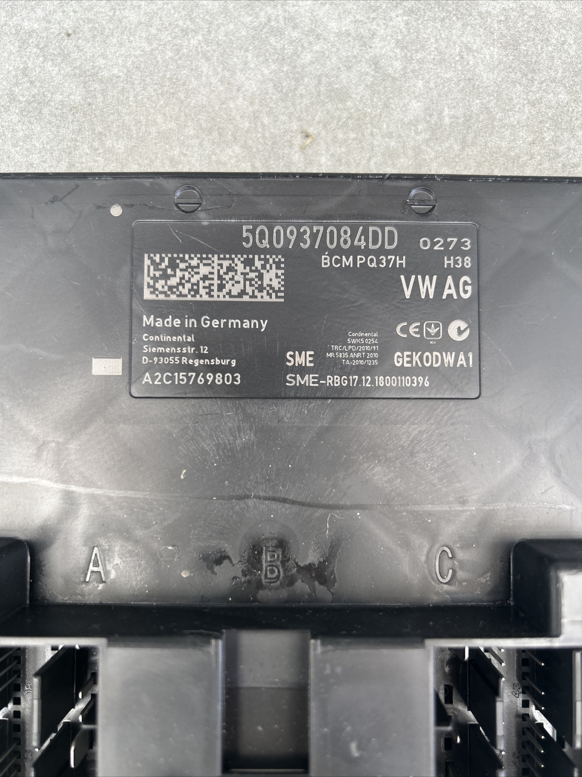 2018 VW TIGUAN SEL 2L TDI BCM BODY CONTROL MODULE ECU 5Q0937084DD | eBay UK