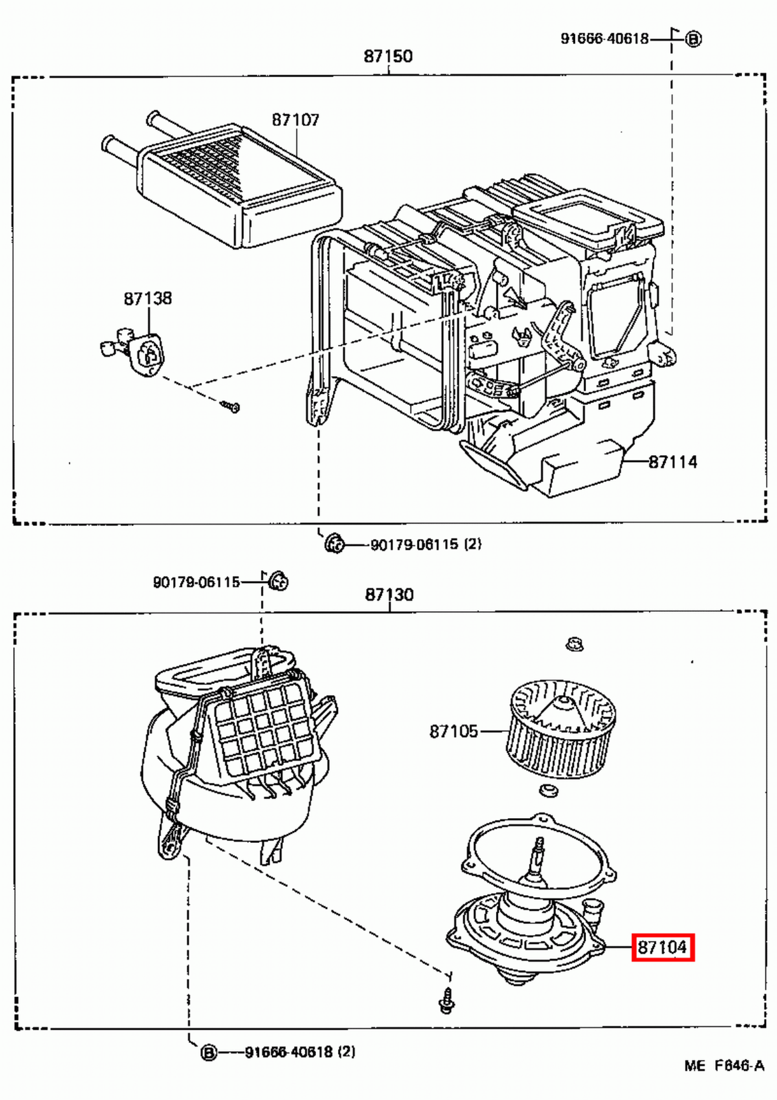 Genuine LandCruiser HZJ70 HJ75 HDJ79 HDJ78 Front HVAC Heater Fan Blower ...