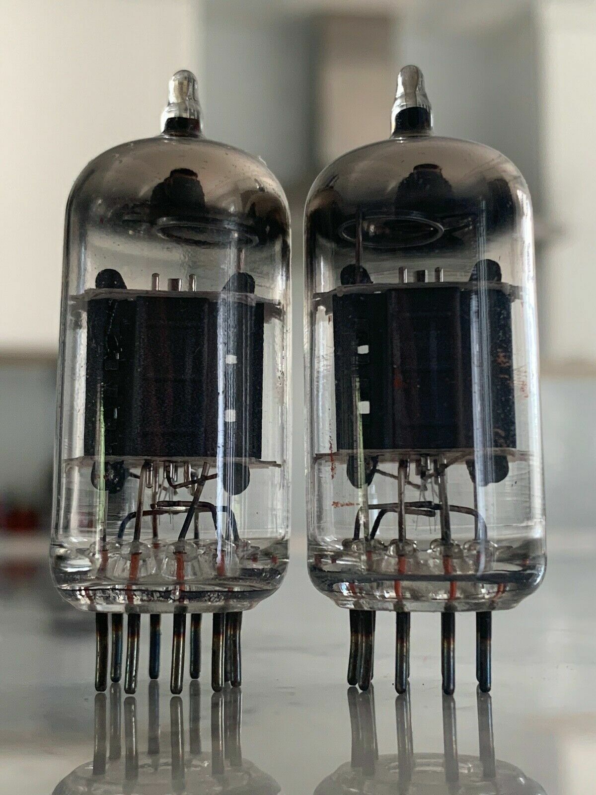 GE 7025 /12AX7 / ECC83 Electron Vacuum Tube Pair Sencore Tested NOS ...