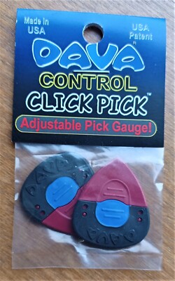 Dava Control Click Pick Guitar Pick Adjustable Pick A1 Gauge 2 Picks | eBay