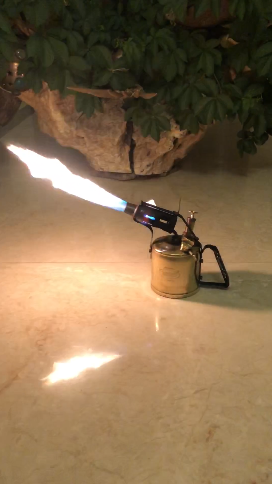 vintage kerosene Tempo 2 pints 1 liter brass blow torch plumbers ...