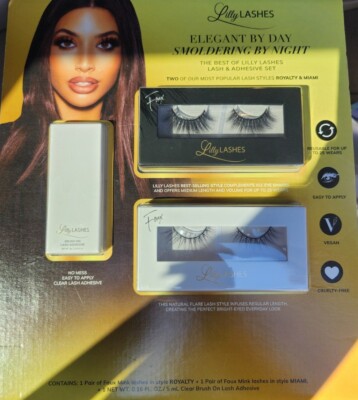 Lilly Lashes Smoldering By Night Lash & Adhesive Set | eBay