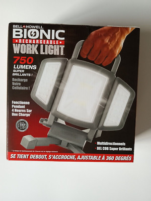 Bell + Howell Bionic Rechargeable Work Light - 750 Lumens | eBay