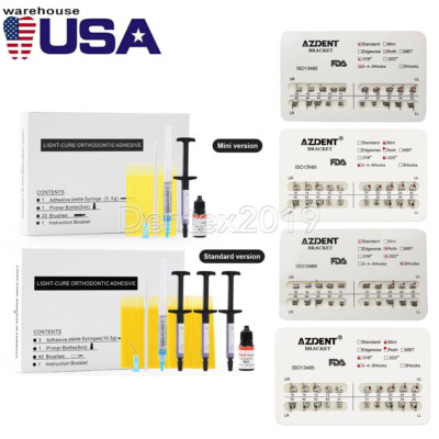 Dental Orthodontic Glue Bonding Light Cure Composite Resin Kit/Brackets ...