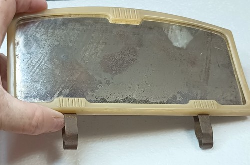 Vintage Automobile Clip On Sun Visor Vanity Mirror Art Deco Bakelite ...