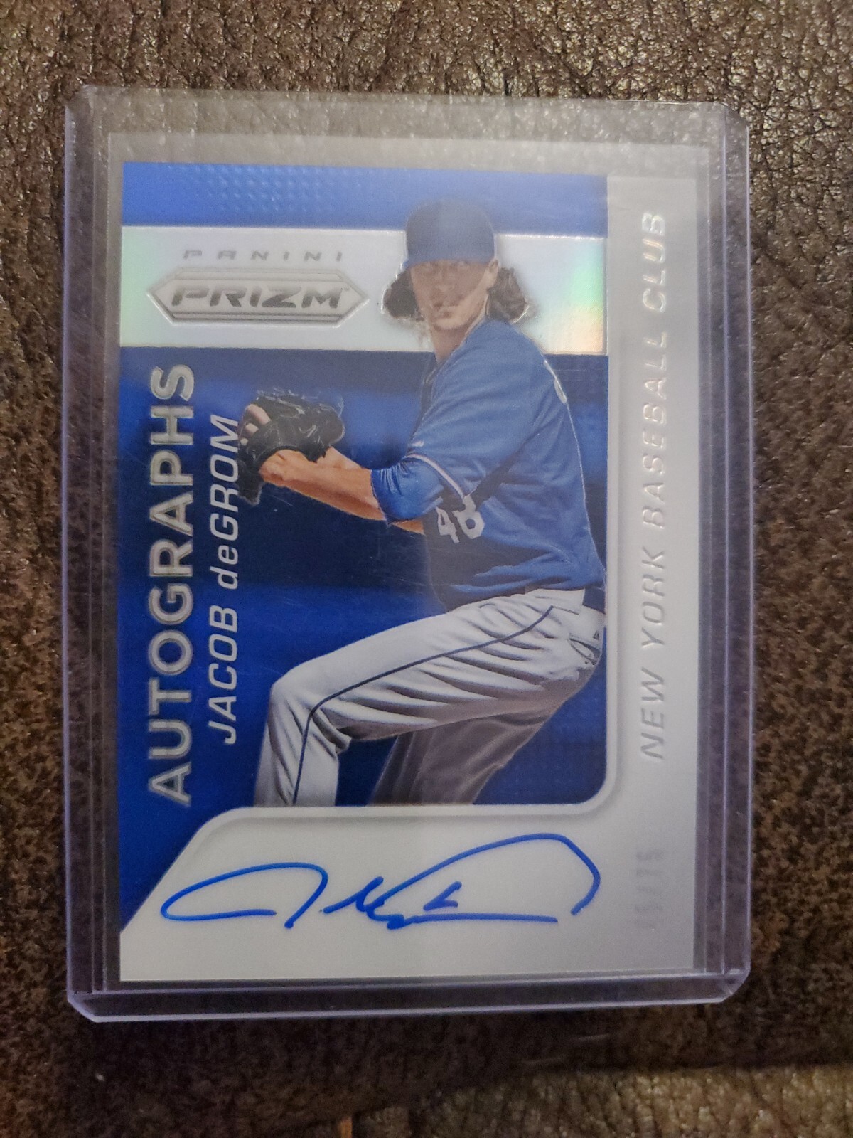 2015 Panini Prizm - Autographs Jacob deGrom #6 Blue Prizm /75 (AU) for ...