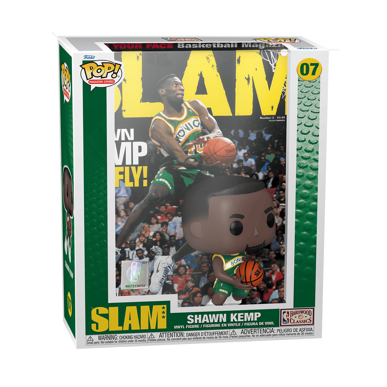 Funko Pop! Slam Cover with Case: Shawn Kemp #07 for sale online | eBay