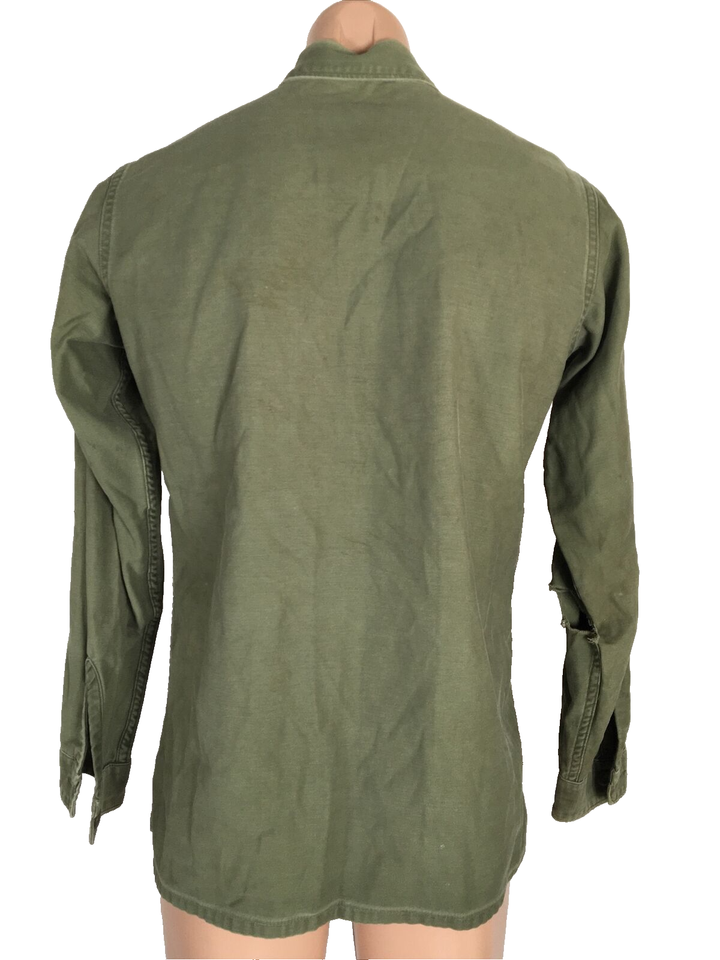 VTG 1960s Vietnam Era Poplin Jungle Jacket Airborne US Army OG-107 BSA ...