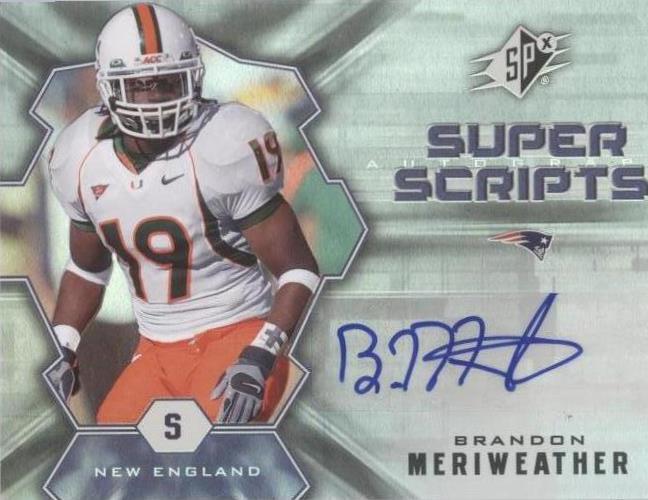 2007 SPx - Super Scripts Brandon Meriweather #SS-BM (AU, RC) for sale ...