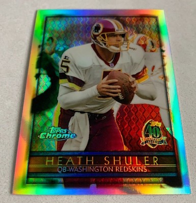 NFL HEATH SHULER Redskins 1996 Topps Chrome REFRACTOR Trading CARD #11 ...