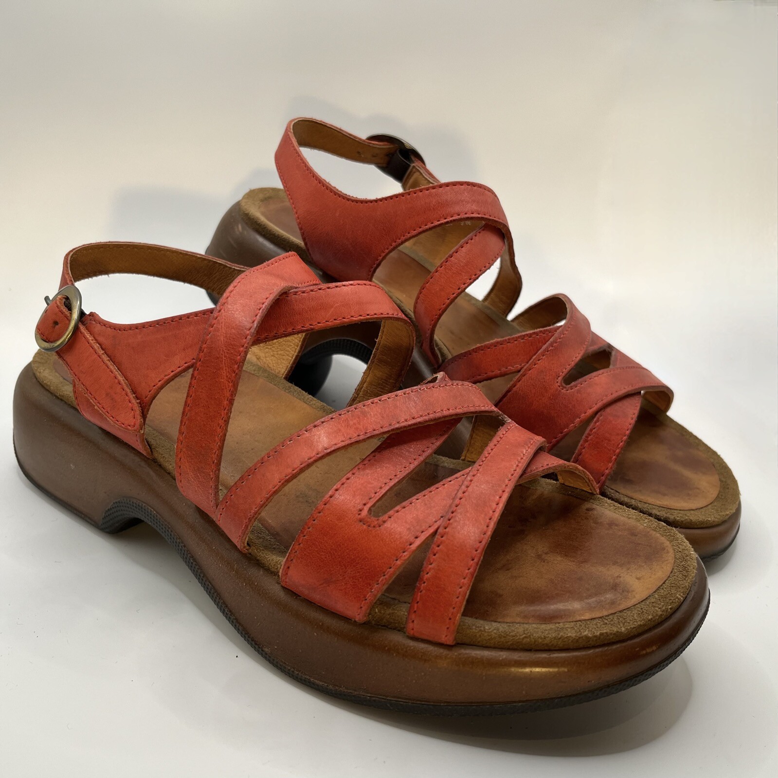 DANSKO Dani Strappy Sandals Red - EU Size 40 (US 9.5 - 10) Slingback | eBay