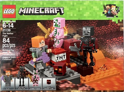 LEGO® Minecraft 21139 The Nether Fight Building Kit set NEW in Box ...