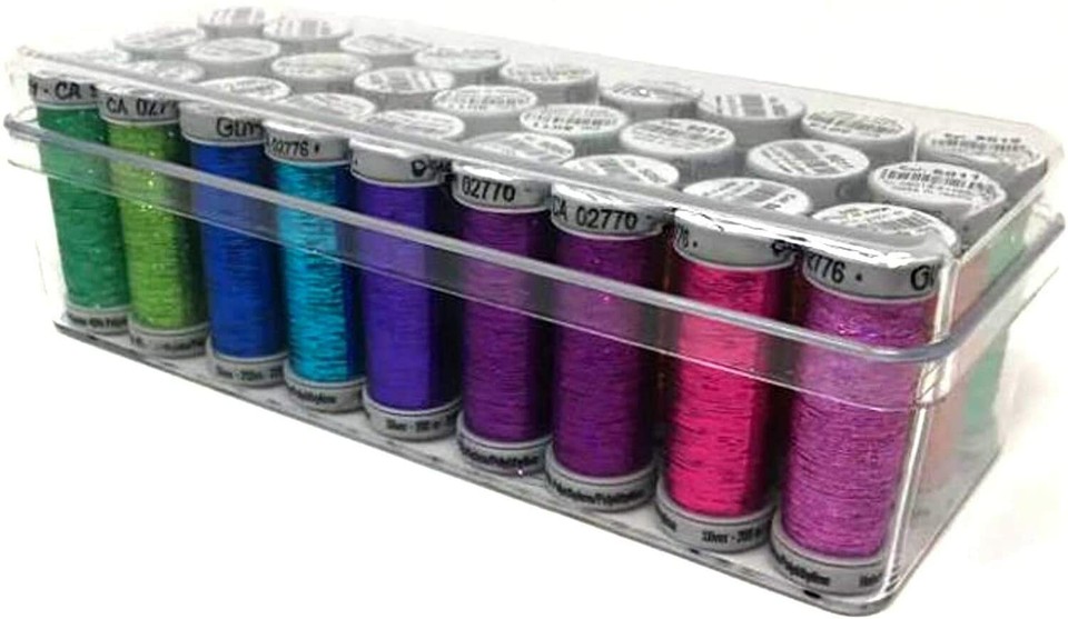 Quilted Bear 27 Spool Sewing Thread Storage Box/Organiser - 19.5x7x6cm ...