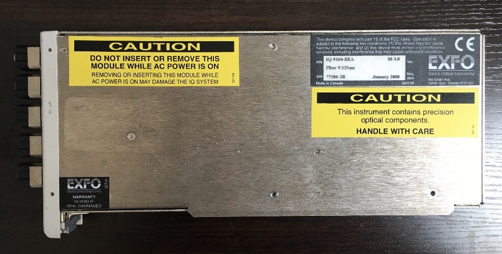 EXFO IQ-9100 FC-APC 1x4 Switch and 5 EXFO EIU-89 FC connectors. | eBay