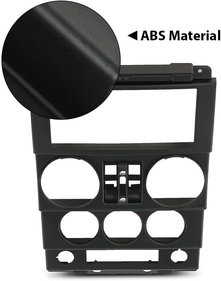 07-10 Jeep Wrangler Dash Board Instrument Panel Dash Center Bezel Trim ...