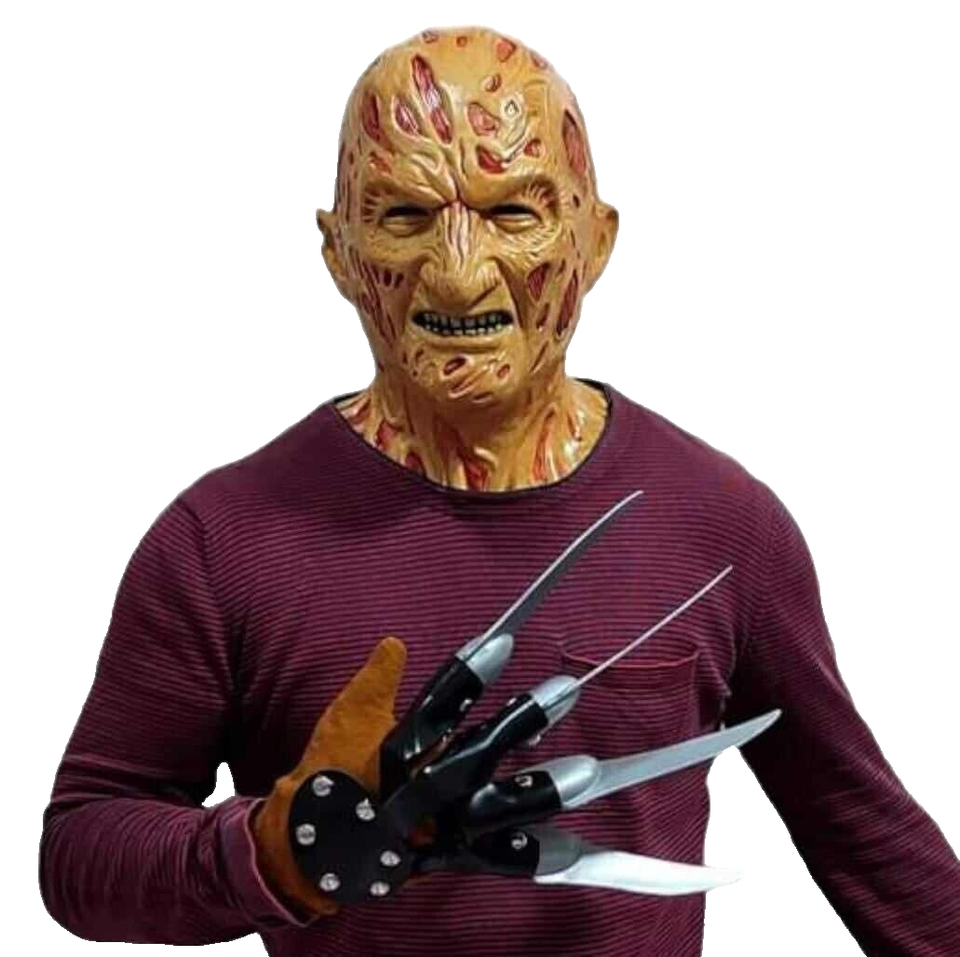 Freddy Kruger Mask Latex Nightmare on Elm Street - FAST Shipping - DHL ...