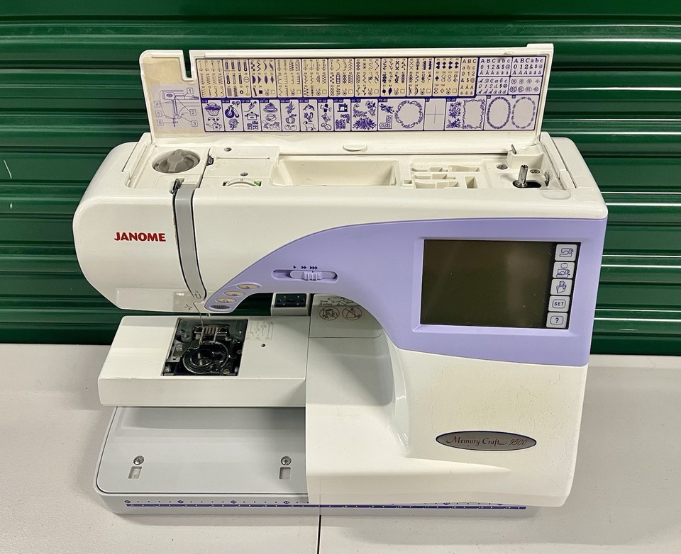 Janome Memory Craft 9500 Computerized Embroidery Sewing Machine MC9500 ...