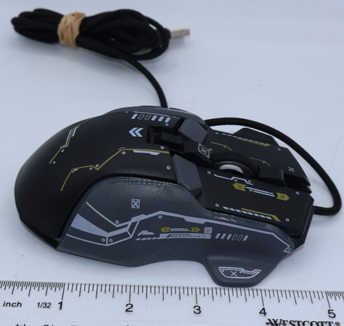 Titan Wired Gaming Mouse 12800DPI 10 Buttons RGB 6-Speed Macro ...