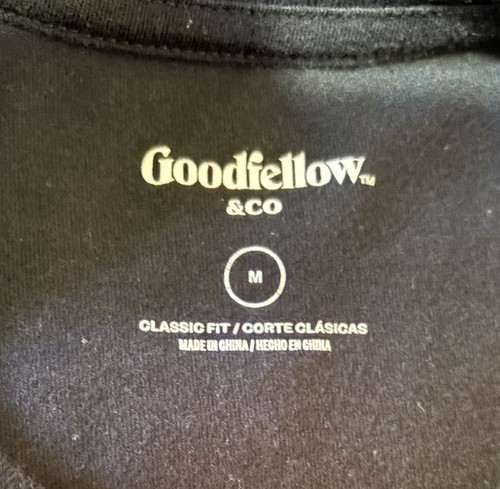 Goodfellow Black Nature Graphic Print Crew Neck Classic Fit T Shirt Sz ...