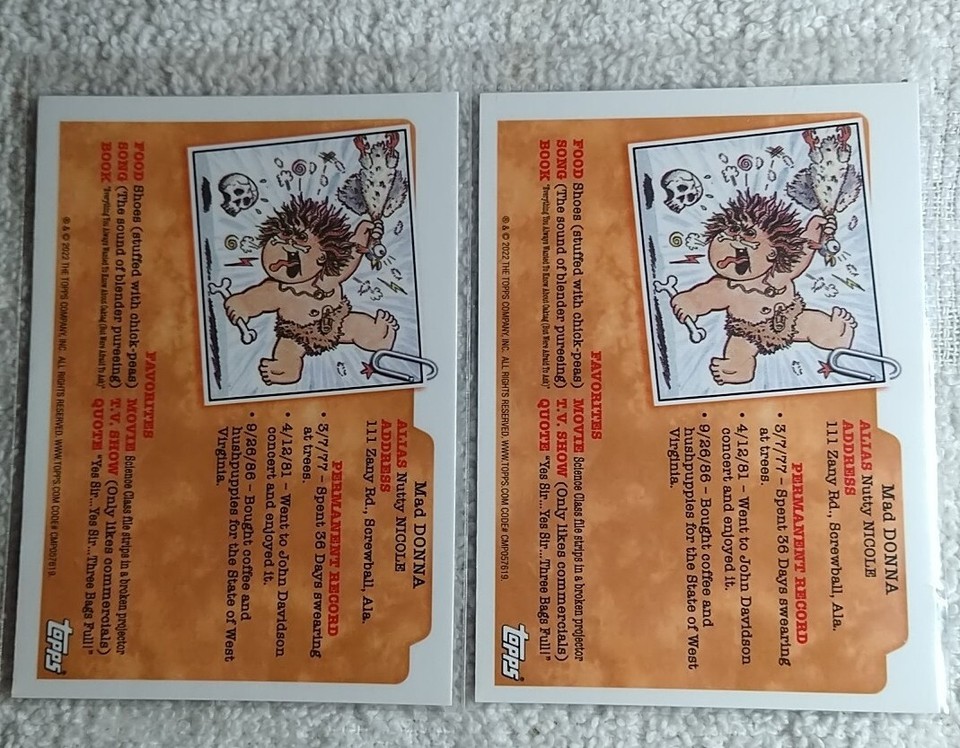 2022 Topps Chrome Garbage Pail Kids Base GORY RORY GIL GRILL CARD #190 ...