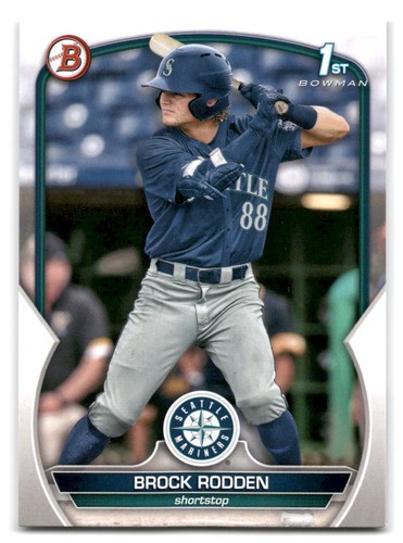 Brock Rodden 2023 Bowman Draft Baseball #BD-171 Seattle Mariners | eBay